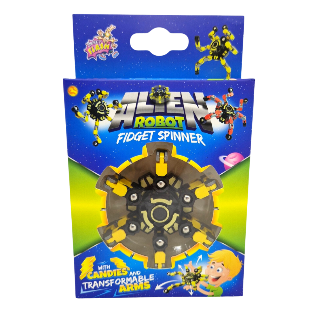 Alien Robot Fidget Spinner With Candys 5g Kingcans Sweets And Drinks